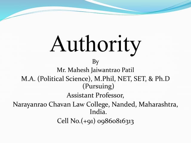 Module 2 - Political Organization and Authority and Legitimacy.pptx