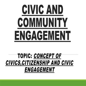 Civic responsibility and citizenship | PPTX