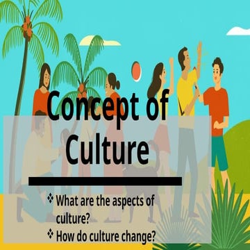 Concept of Culture - Its Characteristics, Types, Forms, and Elements | PPTX
