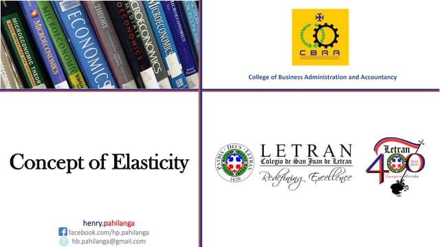 Elasticity of Demand and Supply | PPT