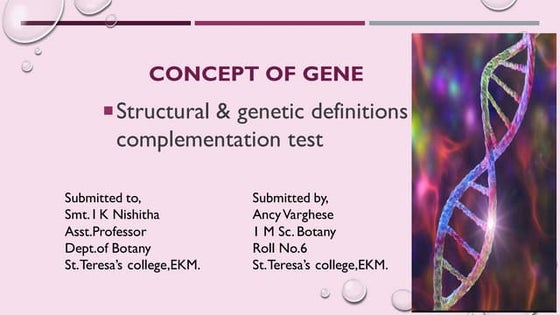 Gene concept | PPTX