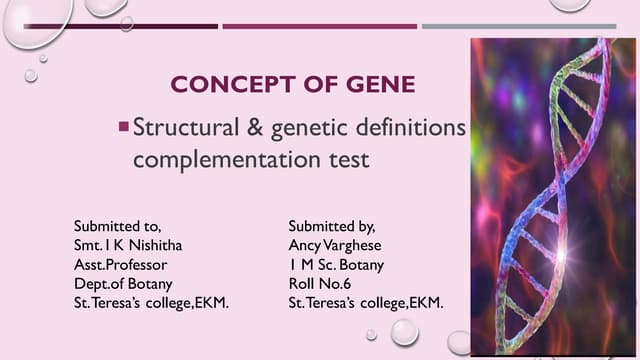 Genes | PPT