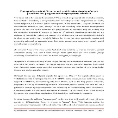 Concept of growth | PDF