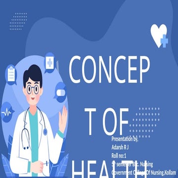 Definition & concept of health | PPTX