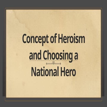 NCCA Selection and Proclamation of National Heroes | PDF