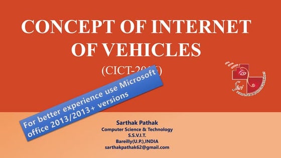 Internet of vehicles | PPT