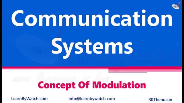Concept Of Modulation Communication Systems Pptx Computing Technology And Computing