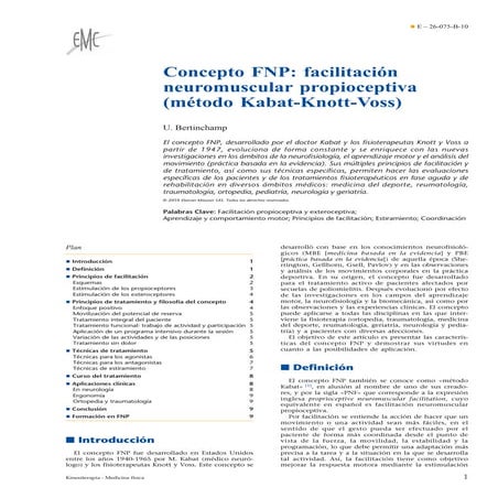 Concepto fnp facilitación | PDF