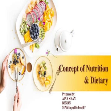 Concept of Nutrition & Dietary.pdfkkkkkkk | PDF