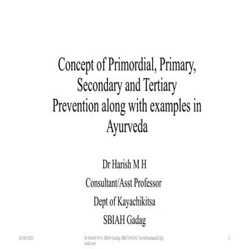 Concept of Primordial, Primary, Secondary and Tertiary Prevention with ...