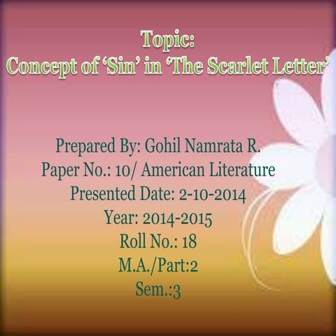The scarlet letter | PPTX