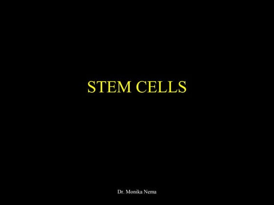 Introduction to stem cell | PPT