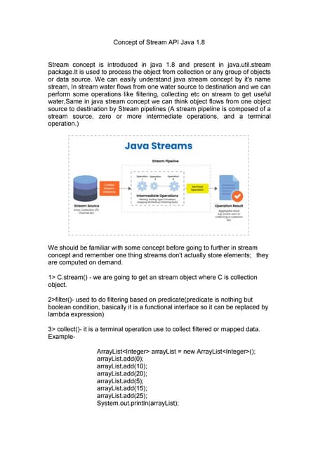 Concept Of Stream Api Java 18 Pdf