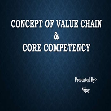 Concept of value chain | PPTX