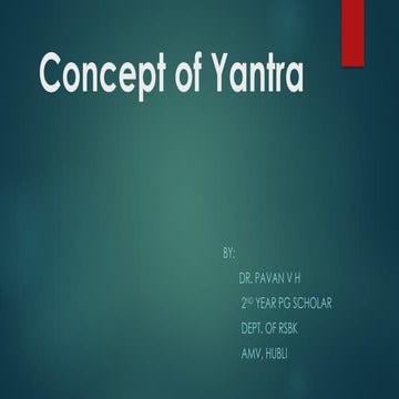 Concept of Yantra and their modern correlation | PPTX