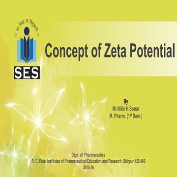 Concept of Zeta Potential | PPTX
