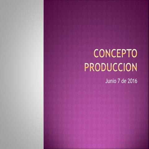 Economia la produccion | PPTX