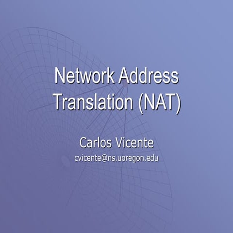 Implementación de NAT/PAT en routers Cisco | PPTX