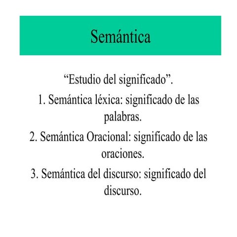 La Semántica - Conceptos_basicos.Caracteristicas | PPT
