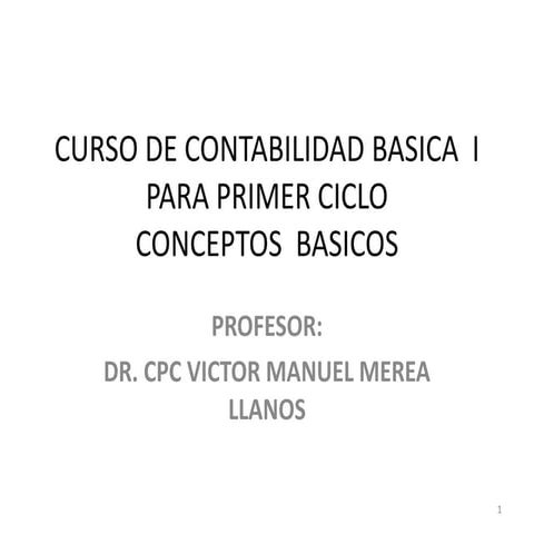 Conceptos basicos contabilidad actualizado | PPTX