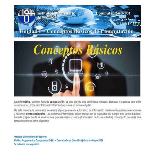 Conceptos Básicos de Computación | PDF