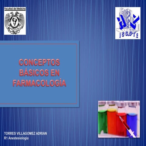 Conceptos basicos farmacologia | PPTX