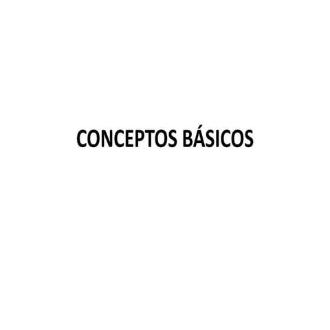 Conceptos básicos | PPTX