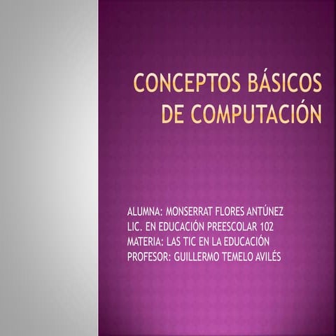 Conceptos básicos de computación | PPTX