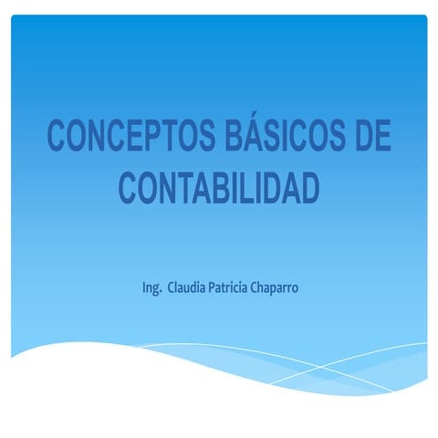 Conceptos básicos de contabilidad | PPTX