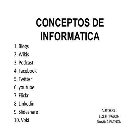 Conceptos de informatica | PPTX