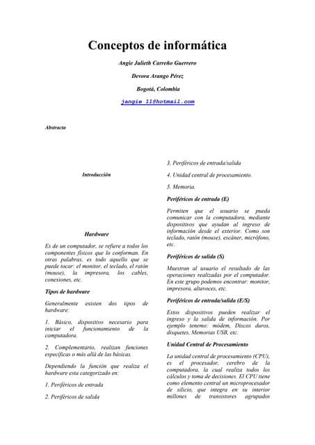 Periféricos de una pc | PPTX | Computer Peripherals | Computing