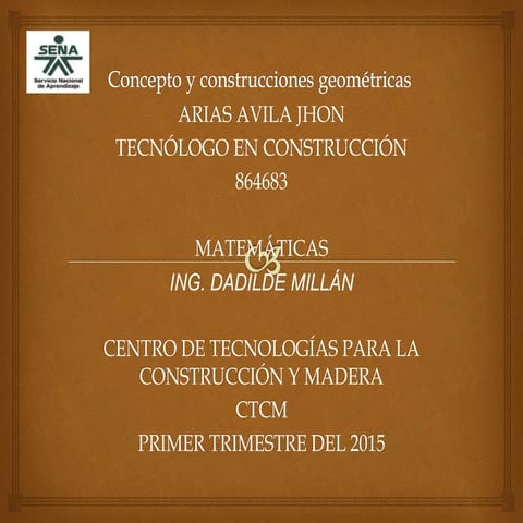 geometria aplicada a la construccion | PPTX