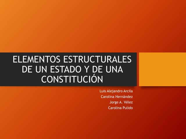 Elementos de estado | PPTX
