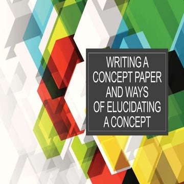 Concept paper | PPTX