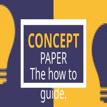 Concept Paper Making for Beginners and Novice | PPTX