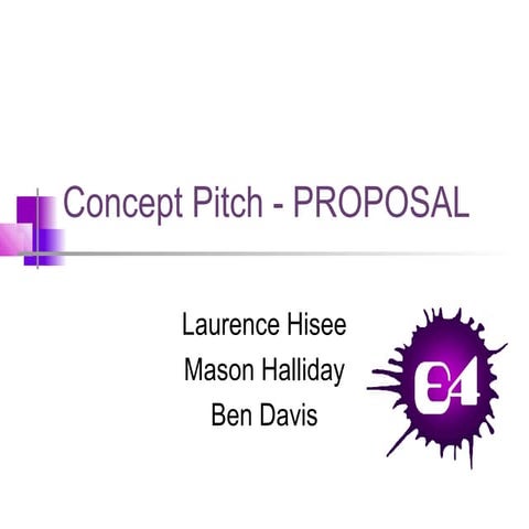 Concept pitch | PPT