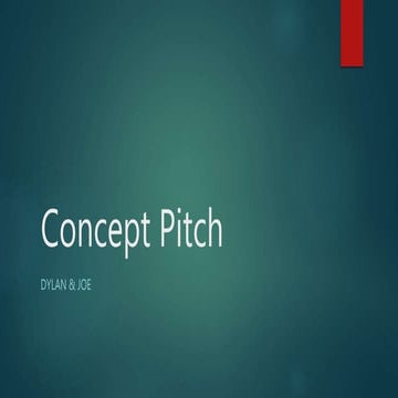 Concept pitch presentation | PPTX