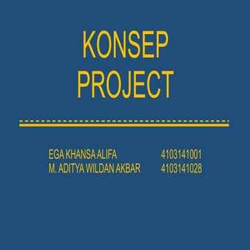 Concept Project Animasi 3D | PPTX