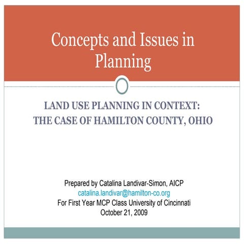 Concepts And Issues In Planning Show | PPS