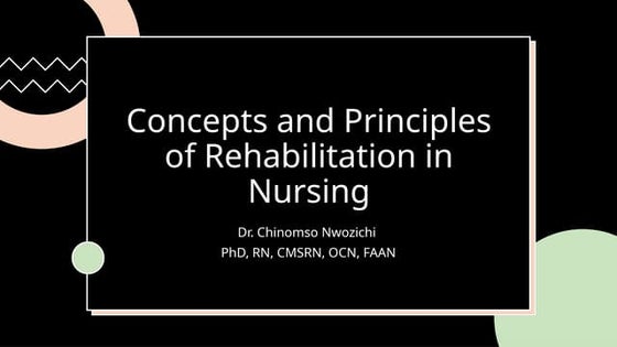 Rehabilitation ppt final | PPTX