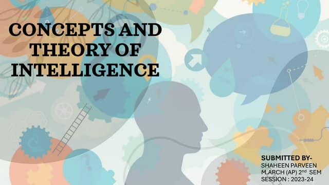 Guilford's Structure of intellect | PPTX | Physics | Science