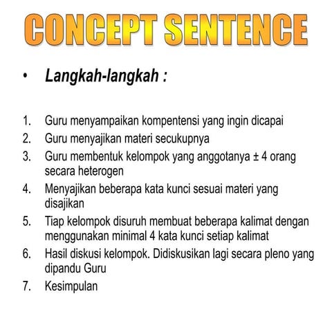 Concept sentence | PPTX