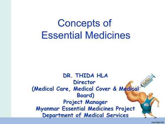 Essential drug concept and rational use of medicines | PPTX