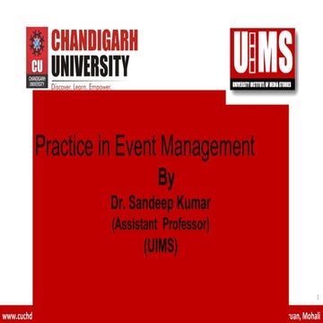 Concepts of event management | PPT