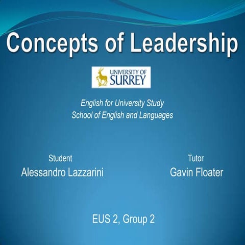 Concepts of leadership | PPTX