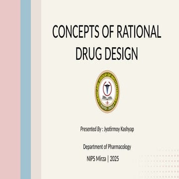 Concepts of Rational Drug design in drug discovery.pptx