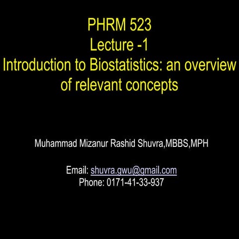 Concept Stat Lecture 1 Ppt