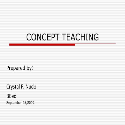 Concept Teaching | PPT