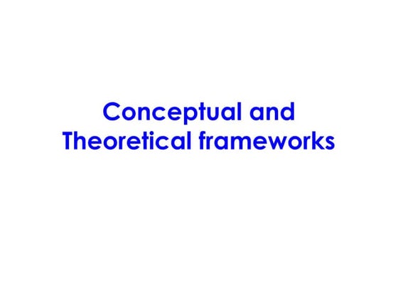 Conceptual Framework in Qualitative Research | PPTX | Science