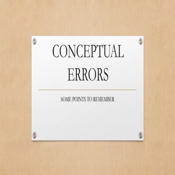 Conceptual errors.pptx fkfkfflflflfflfllflfl | PPTX